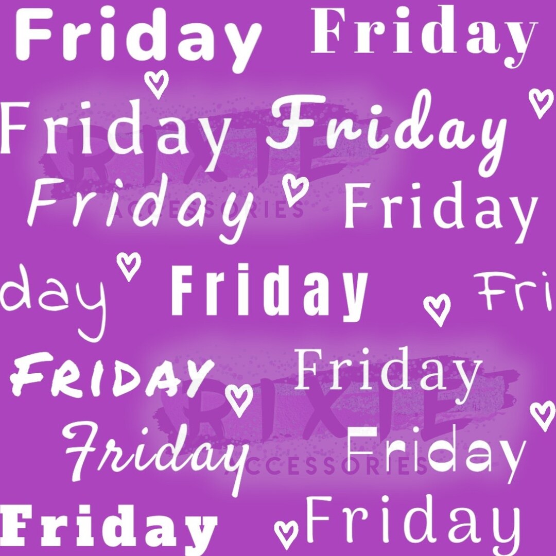 Back to School Seamless Files. Days of the Week Seamless. Friday Purple ...
