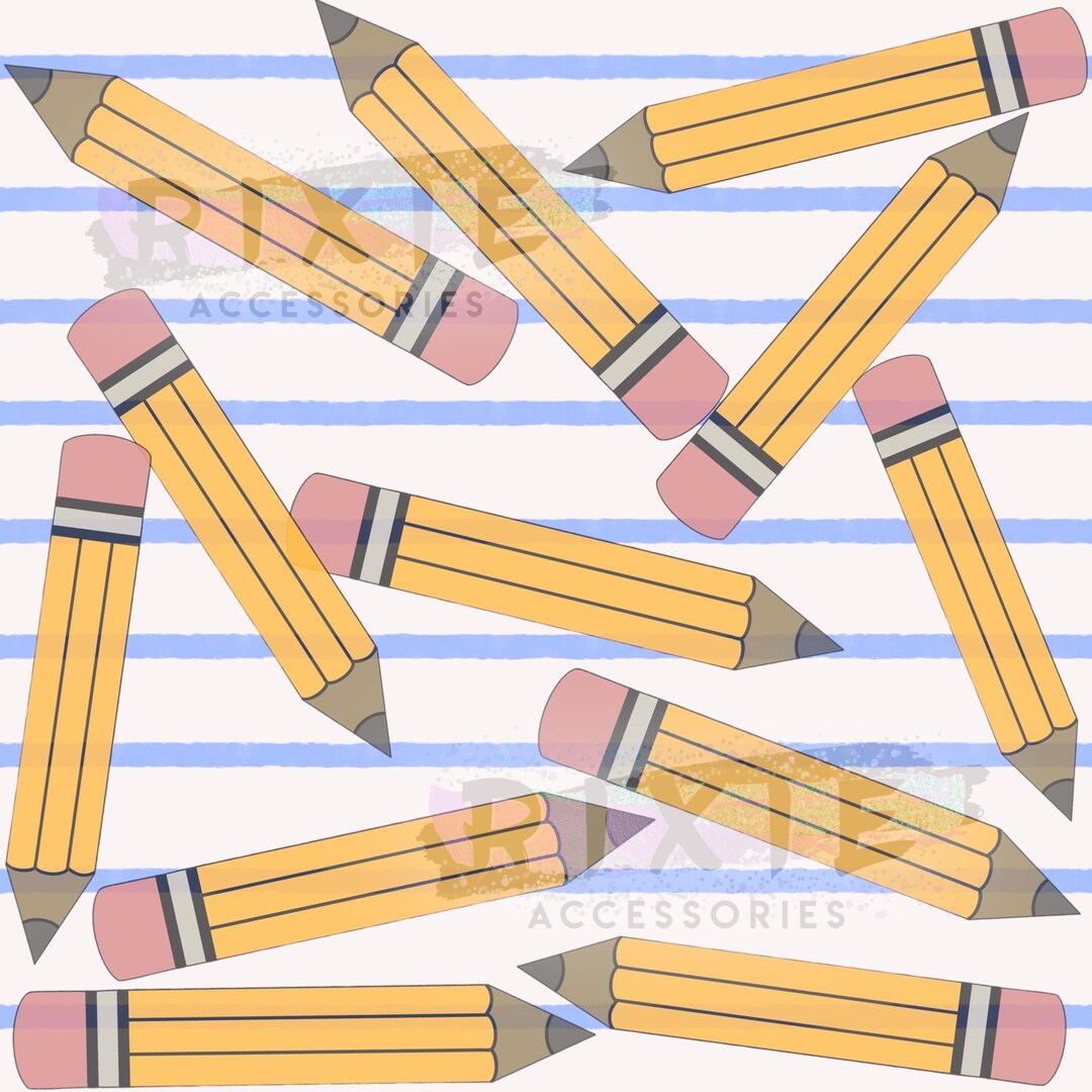 Back to School Seamless Files. Notebook Stripe School Pencil Seamless ...