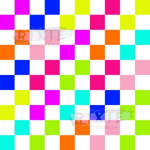 Seamless Files. Retro Neon Checkered Seamless File. Neon Check Rainbow ...