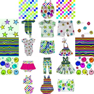 Seamless Files. Retro Neon Checkered Seamless File. Neon Check Rainbow ...