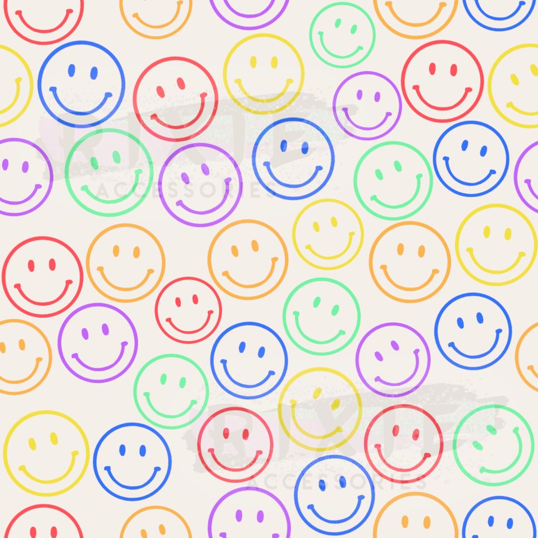 Back to School Seamless Files. Boho Smiley Coloring Seamless File ...