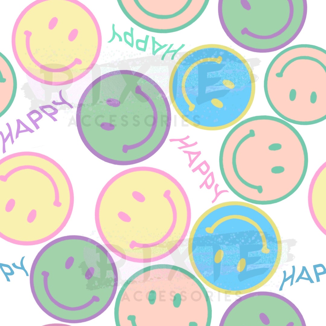 Seamless Files. Boho Smileys Happy Seamless File. Happy Seamless File ...