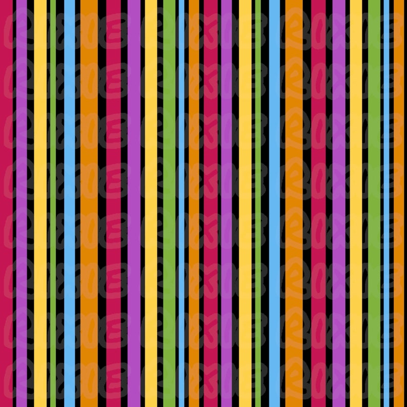 Rainbow Stripes on Black Seamless File. Multi Colored Stripes Seamless ...