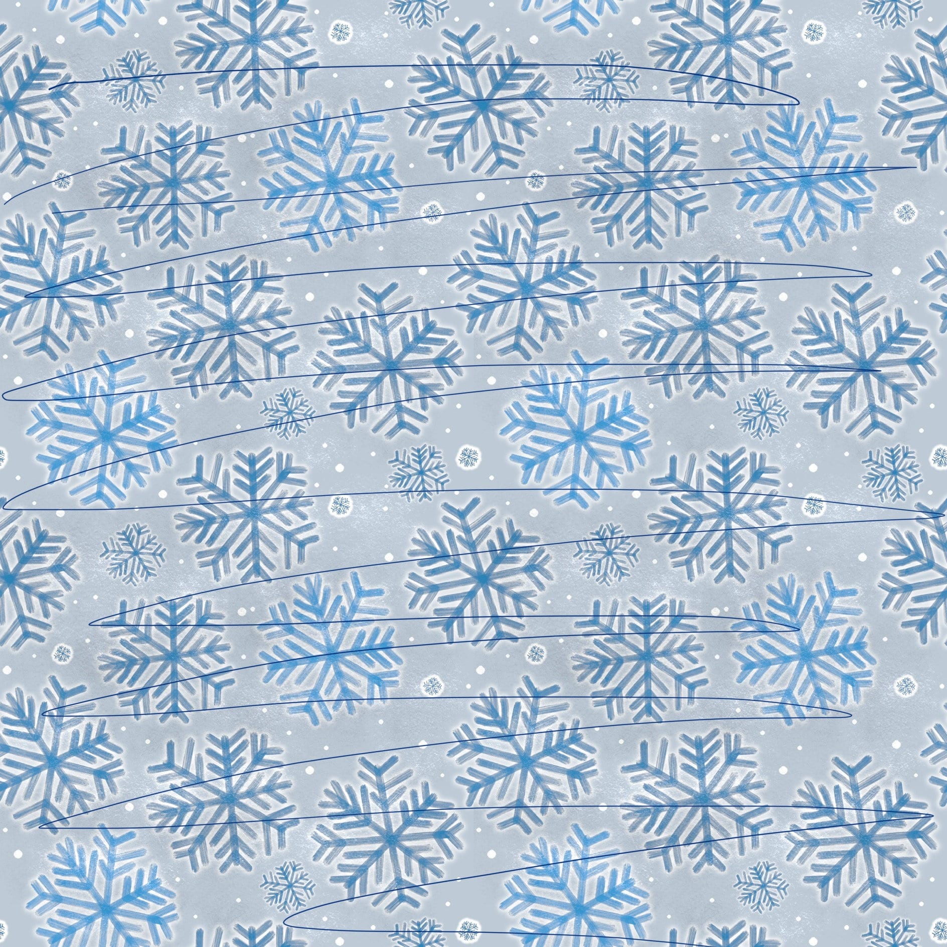 Silver Blue Sparkle Snowflake Seamless File. Silver Snowflake Christmas ...