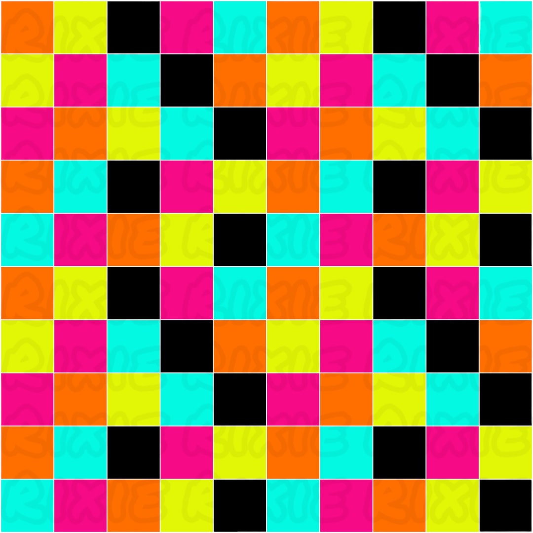 Neon Checkerboard Seamless File. Bright Neon Checkered Seamless File ...