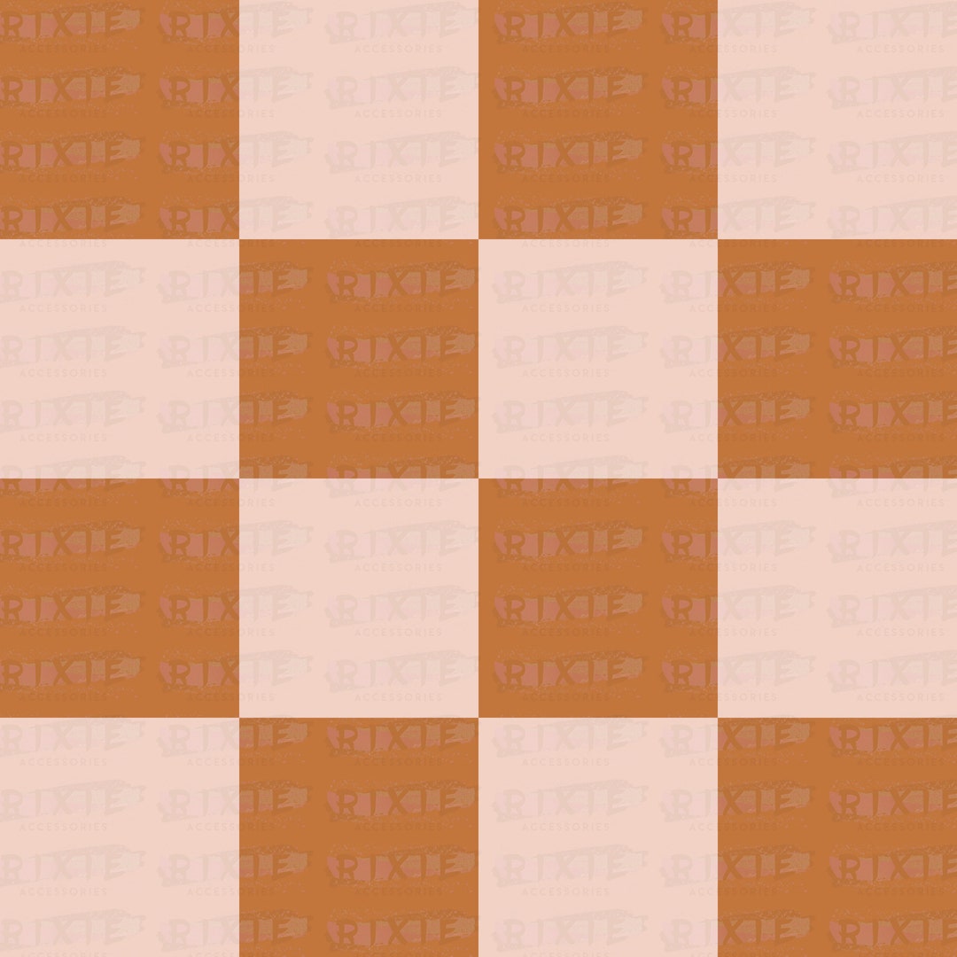Boho Checkerboard Seamless File. Brown and Pale Pink Checkered Seamless ...