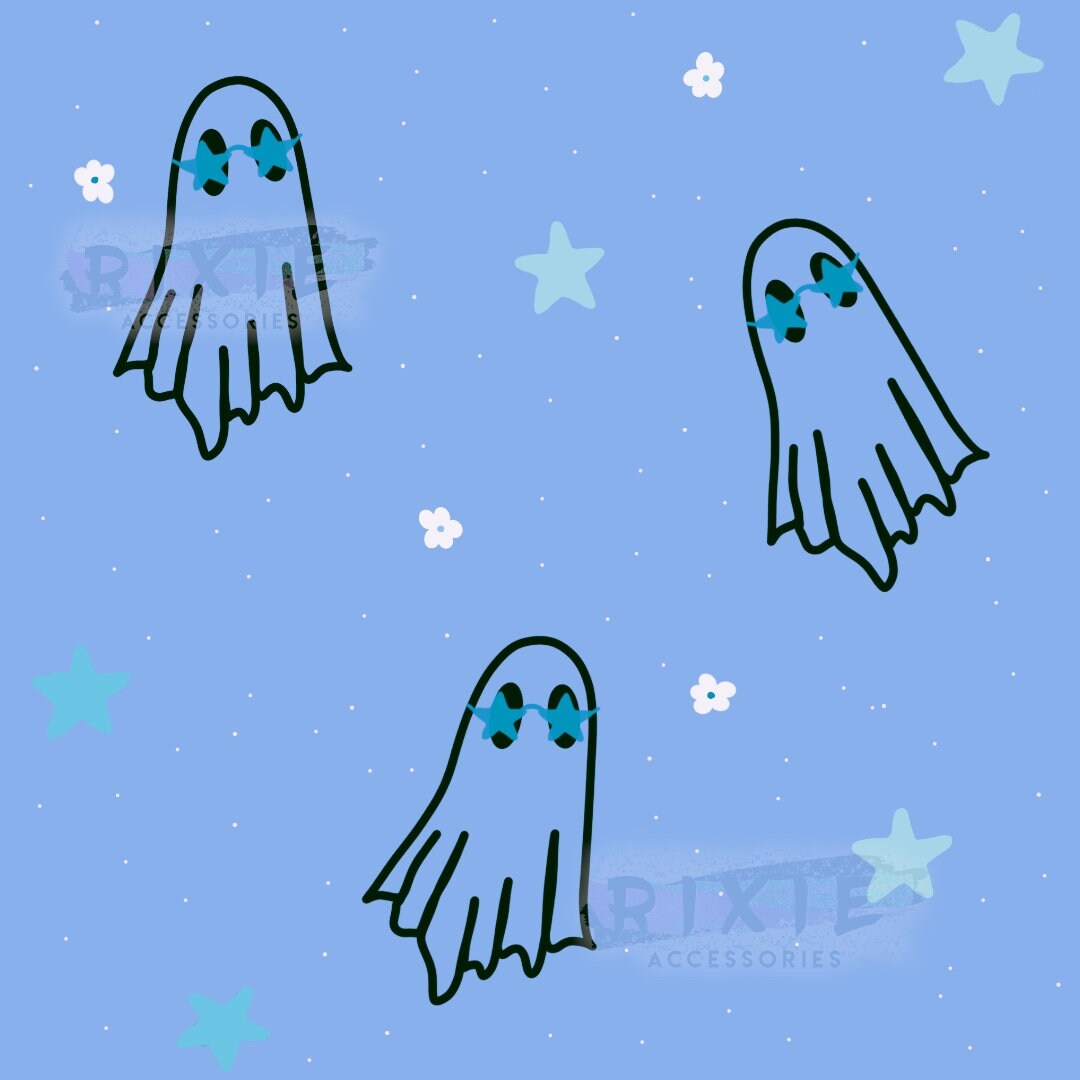 Seamless Files. Boho Ghost Seamless Files. Ghosts With Sunglasses Files ...