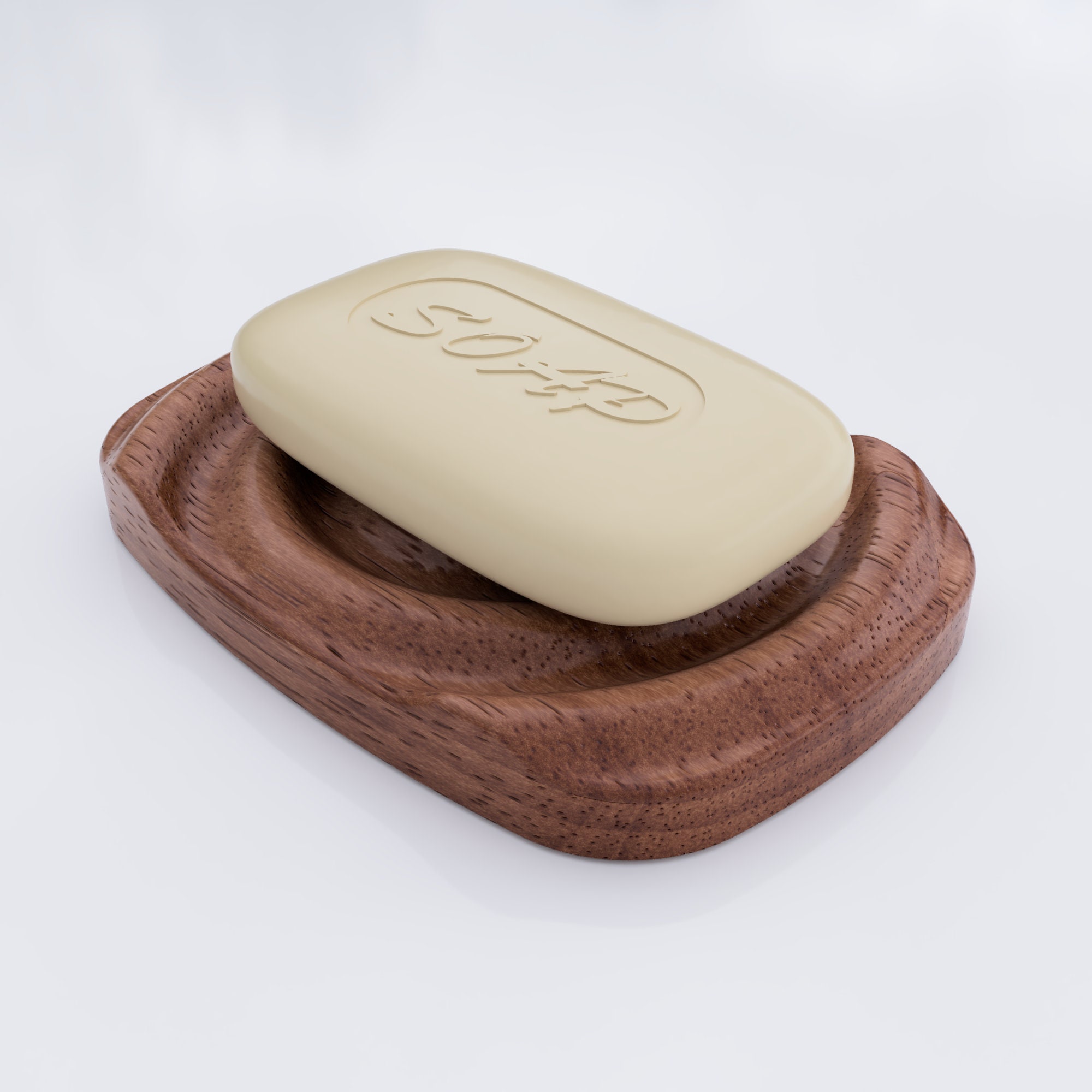 Water Drop Ripple Effect Soap Dish Holder 3D STL STP Model for CNC ...