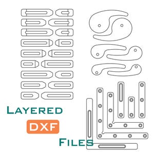 CNC Router Clamp Set: Hold Down Toe Clamps, Cam & Corner Clamps | Dxf ...