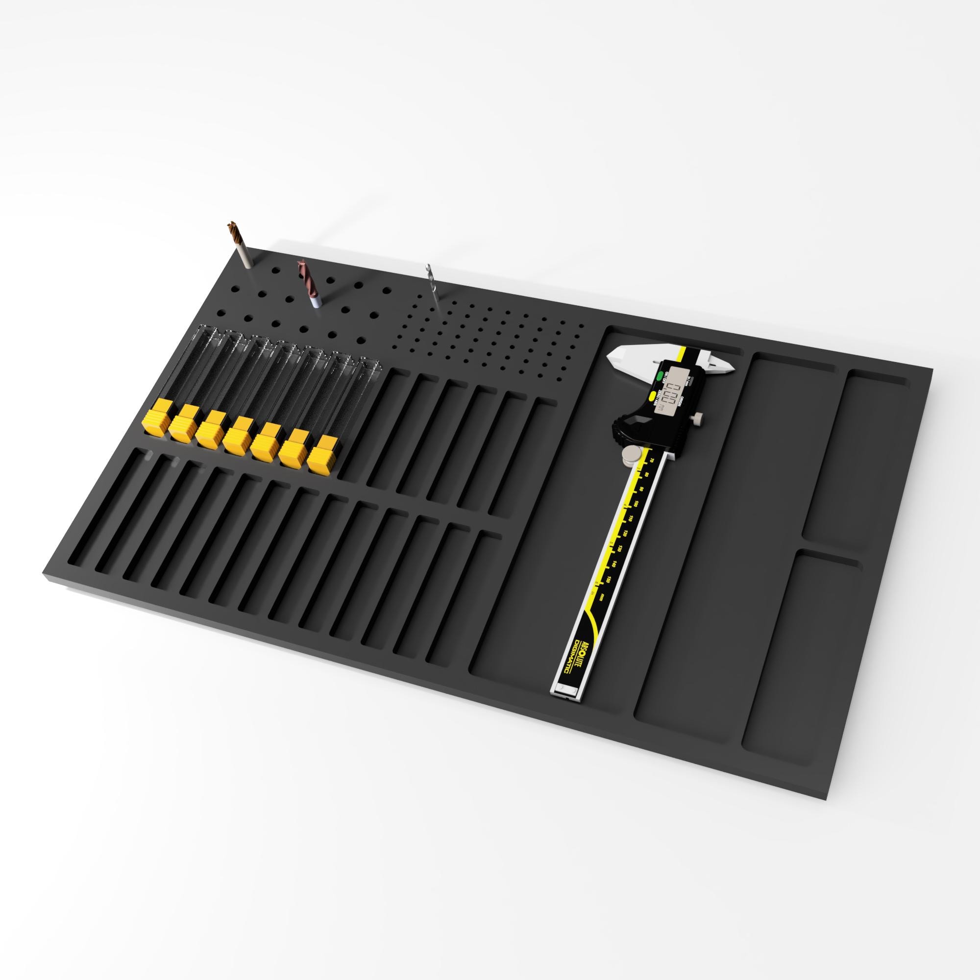 Tool Organizer and Router Bit Storage Tray | Dxf, Step, Stl Files ...