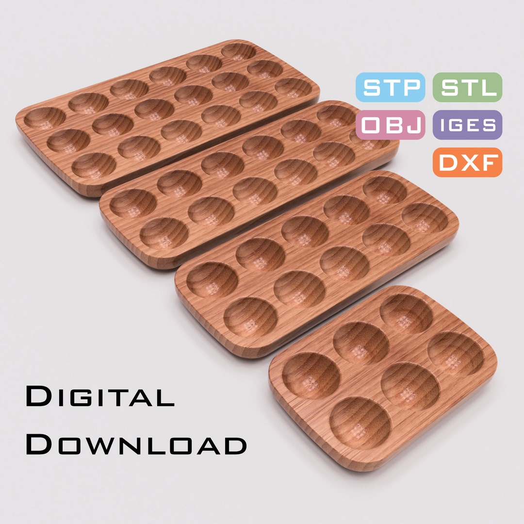Egg Tray - 3D STL and STP Model - CNC 3D Printer Project - Etsy