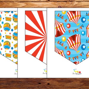 Circus Banner / Circus Carnival Pennant Banner / Circus Party / Banner ...