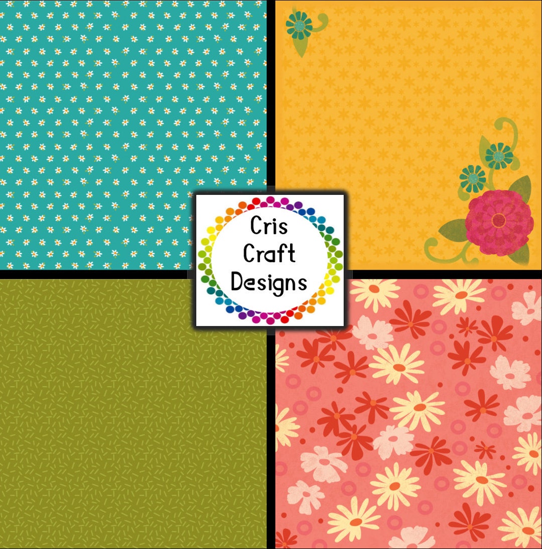 60% OFF 10 Flower Digital Paper Instant Download Digital Paper Animal ...