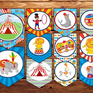 Circus Banner / Circus Carnival Pennant Banner / Circus Party / Banner ...