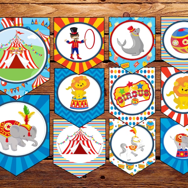Circus Bunting - Etsy