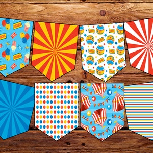 Circus Banner / Circus Carnival Pennant Banner / Circus Party | Etsy