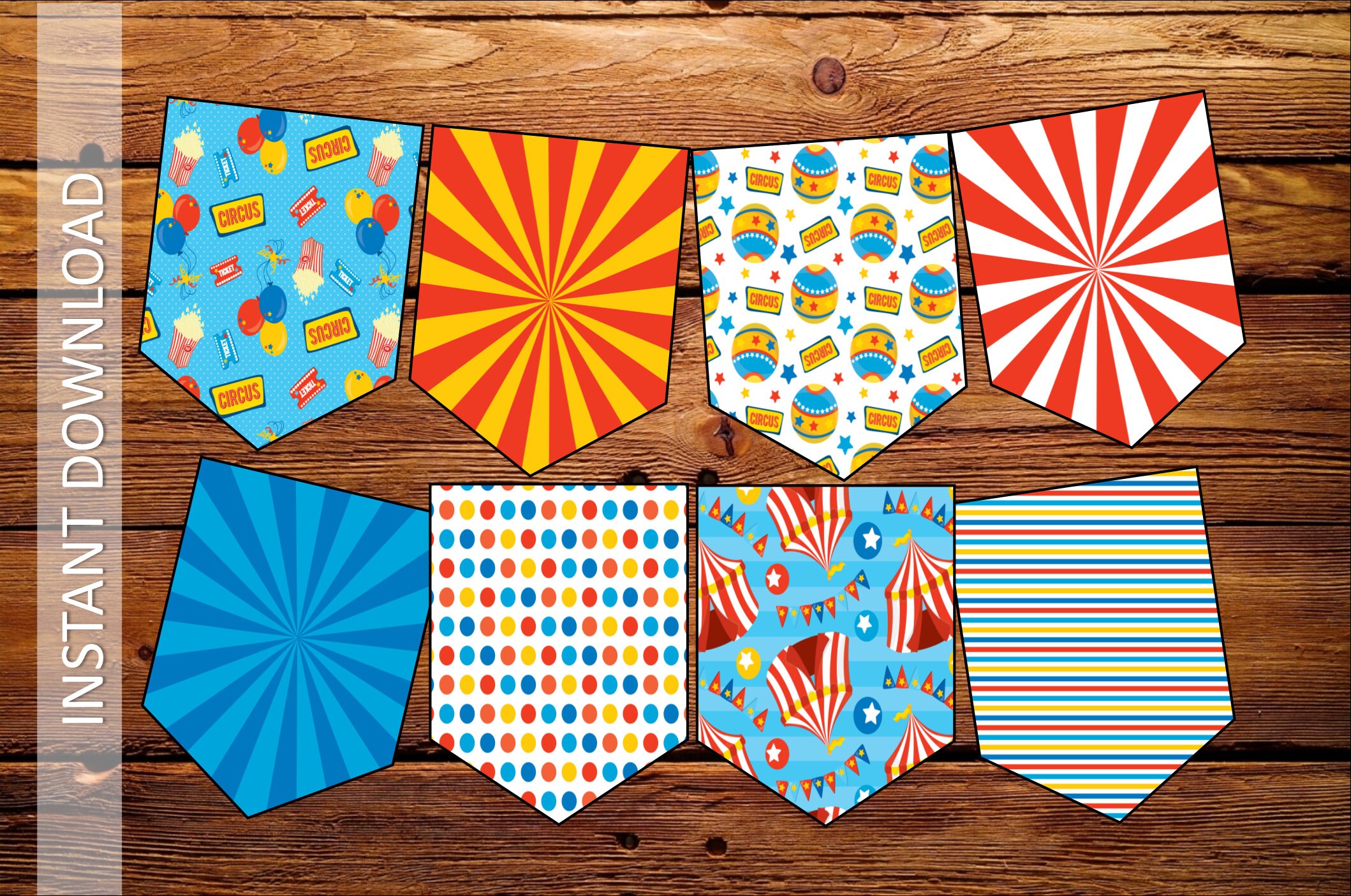 Circus Banner / Circus Carnival Pennant Banner / Circus Party / Banner ...