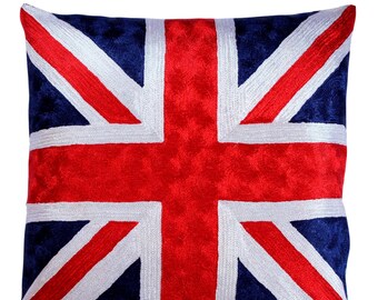 Union Jack Pillow - Etsy UK