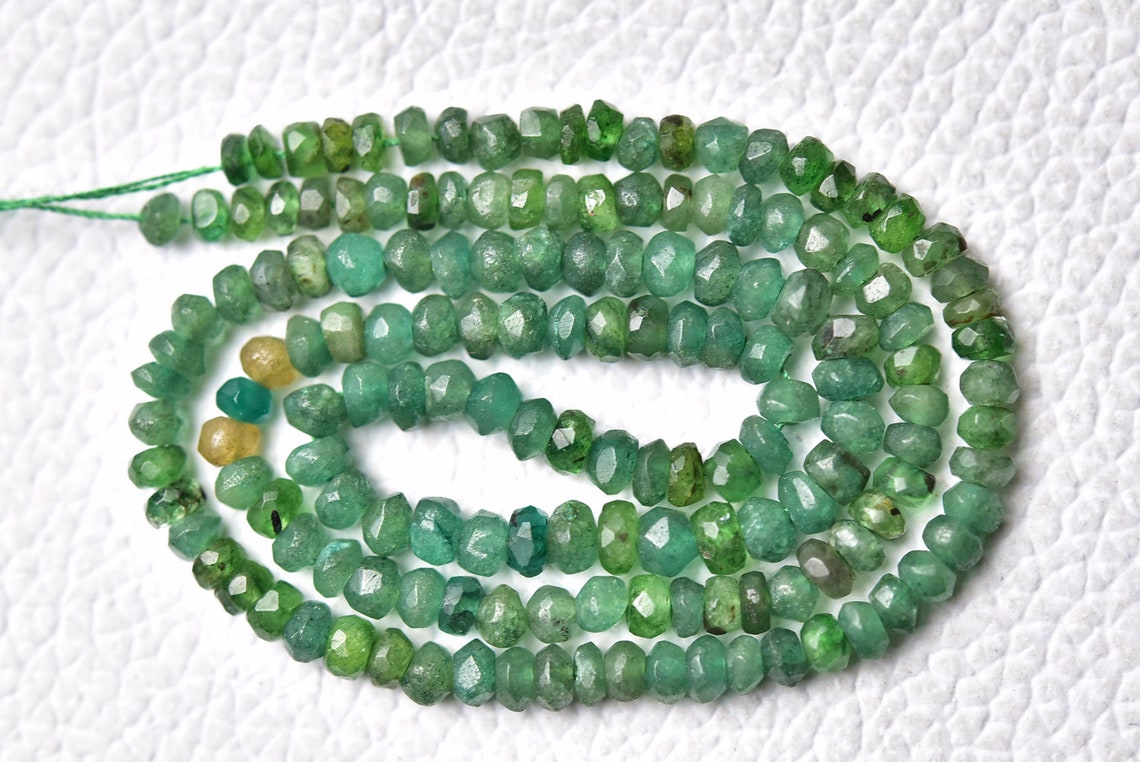 13 Inches Strand Natural Dyed Beryl Rondelle Beads 3mm to 4mm - Etsy