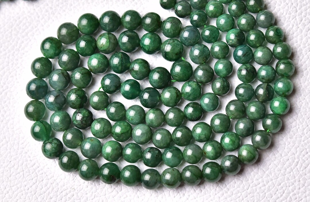 Natural Beryl Plain Ball Beads 5.5mm to 8mm Smooth Big Balls Beads ...