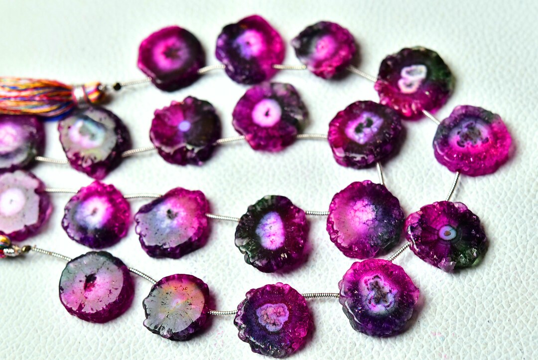 9 Inches Strand Natural Solar Quartz Rough Beads 15 to 22mm Natural ...