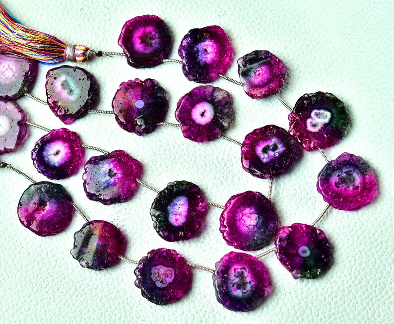 9 Inches Strand Natural Solar Quartz Rough Beads 15 to 22mm Natural ...