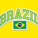 Brazil Flag Sticker Brazil Sticker Kiss Cut Laptop Stickers - Etsy