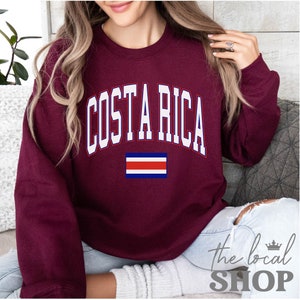 Costa Rica Sweatshirt Costa Rican Flag Sweater Gift for Costa Ricans ...