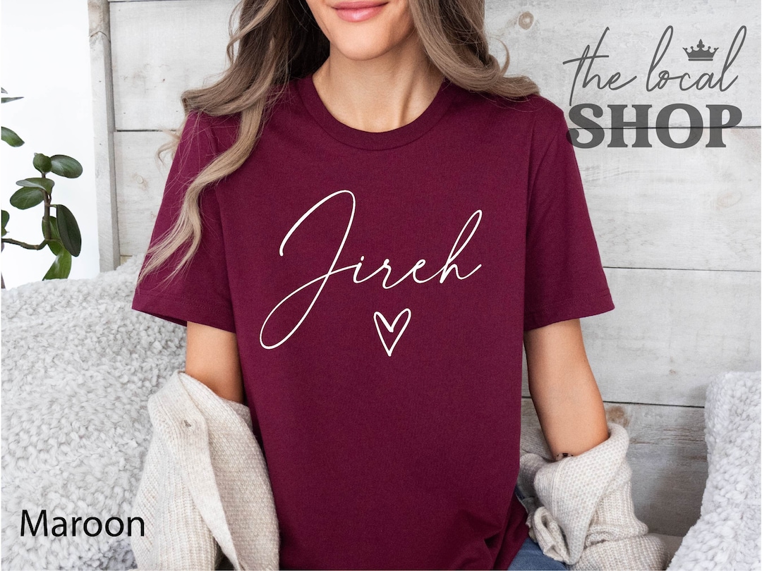 Jireh Shirt: Christian Calligraphy Unisex Tee - Etsy