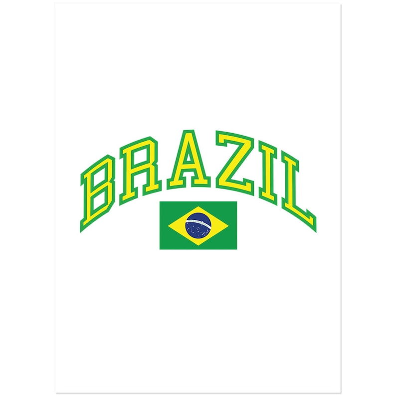 Brazil Flag Sticker Brazil Sticker Kiss Cut Laptop Stickers | Etsy