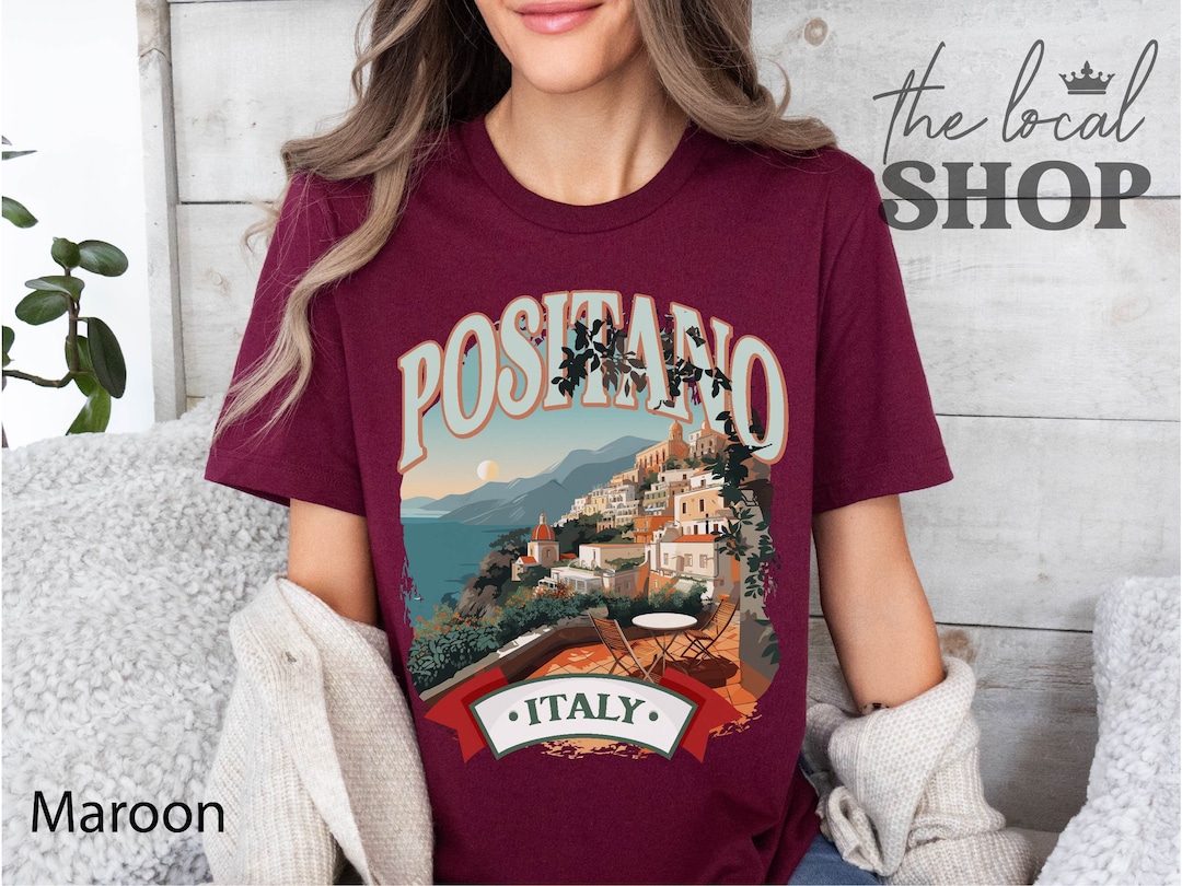 Vintage Positano Italy T-shirt: Unisex Travel Tee - Etsy