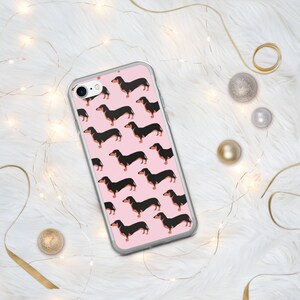 Pink Dachshund iPhone Case Cute Sausage Dog iPhone Case Pink Dogs Phone ...