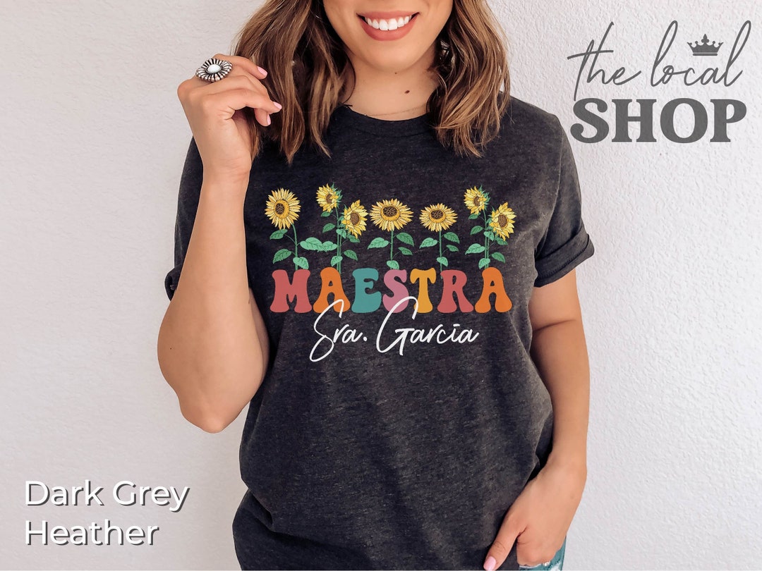 Personalized Maestra Shirt Custom Name Maestra Shirt Mexican Latina ...