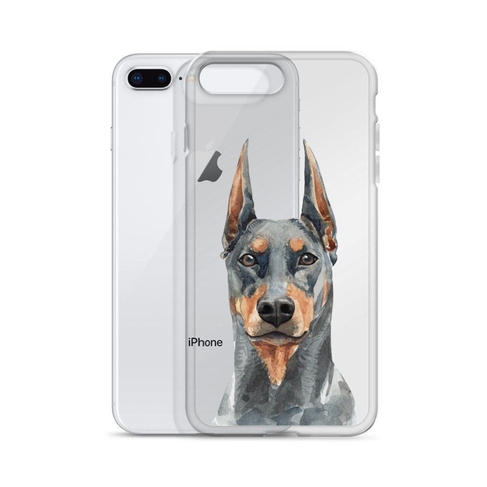 Doberman Iphone Case Watercolor Doberman Dog Iphone Case Cool | Etsy