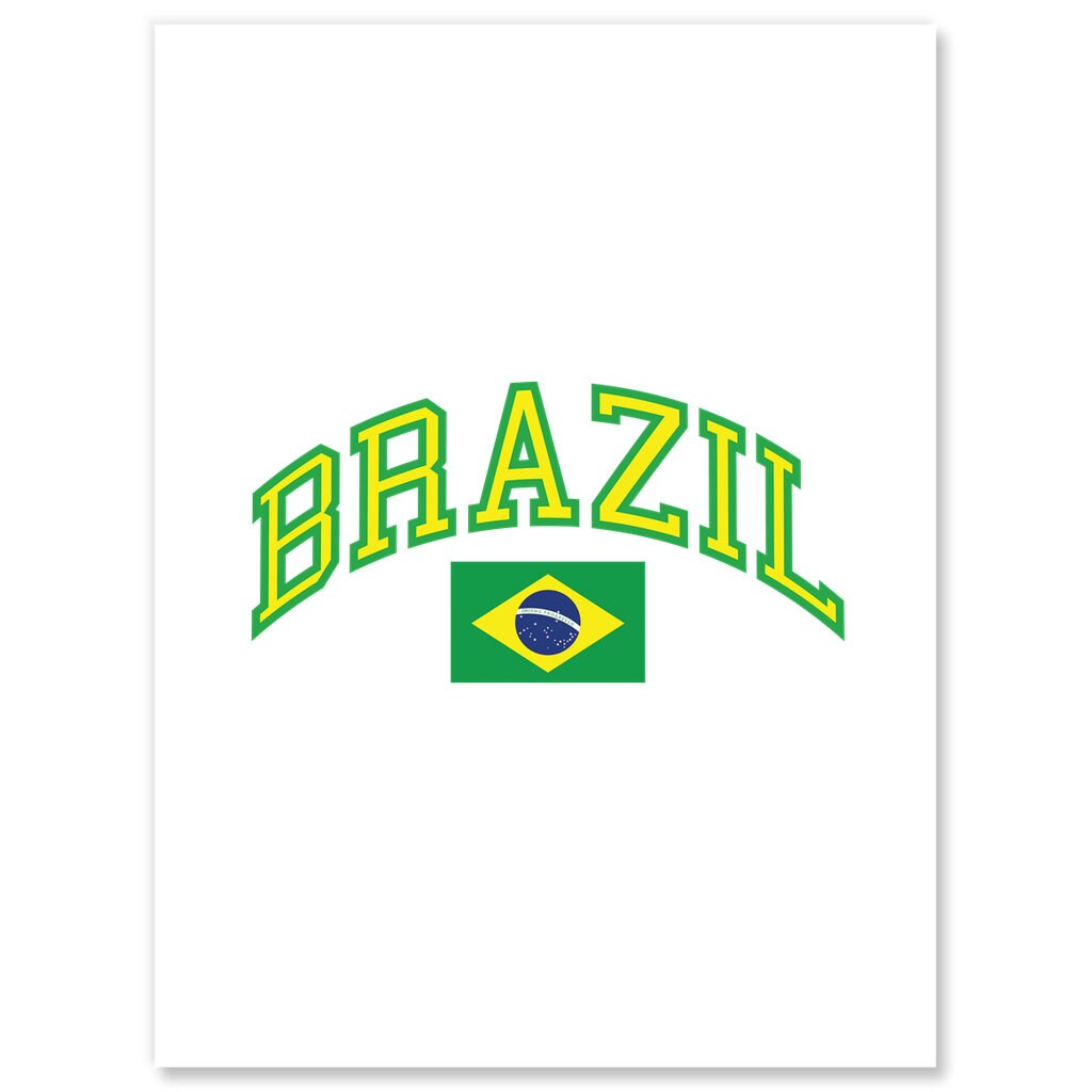 Brazil Flag Sticker Brazil Sticker Kiss Cut Laptop Stickers | Etsy