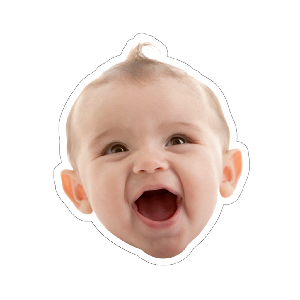 Custom Baby Face Sticker Cute Personalized Baby Sticker - Etsy UK