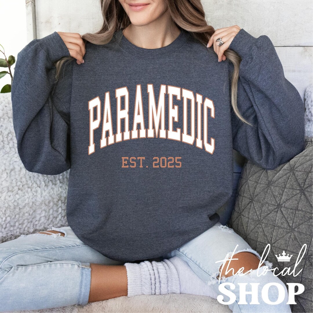 Custom Paramedic Sweatshirt: Boho Unisex Fit, Personalized EMS Gift ...