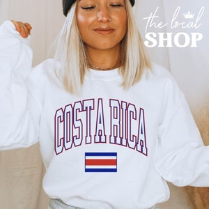 Costa Rica Sweatshirt Costa Rican Flag Sweater Gift for Costa Ricans ...