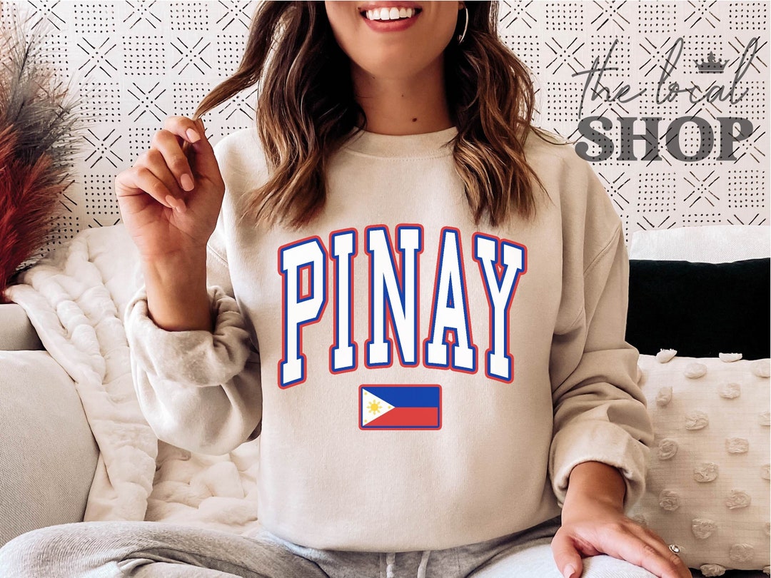 Pinay Sweatshirt Varsity Philippines Sweater Preppy Philippines Shirt ...