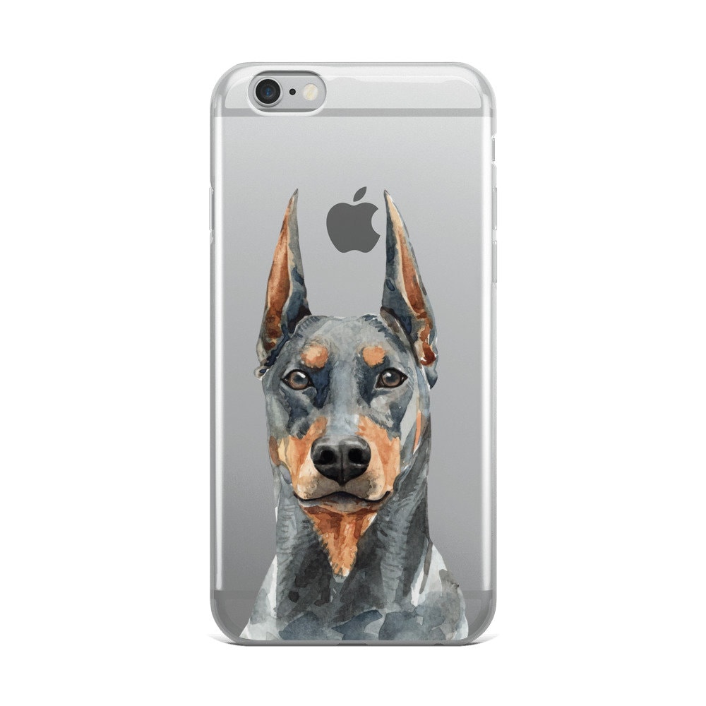 Doberman Iphone Case Watercolor Doberman Dog Iphone Case Cool | Etsy