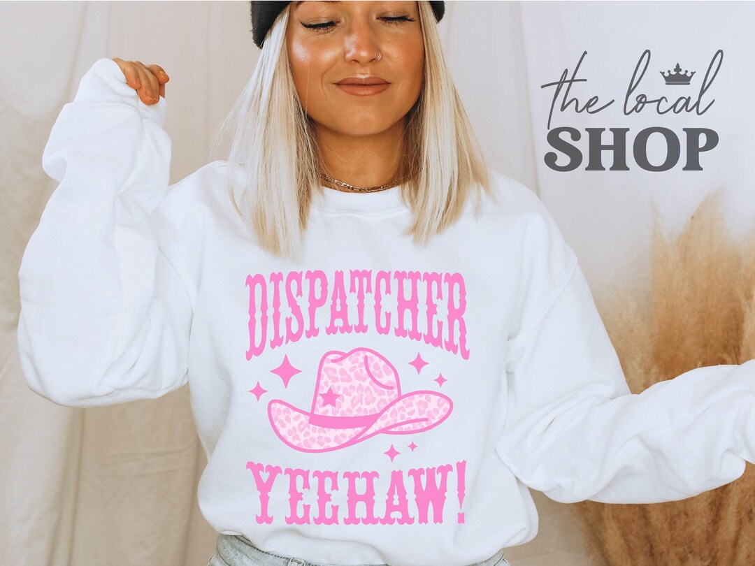 Western Dispatcher Sweatshirt Pink Dispatcher Sweater Country ...