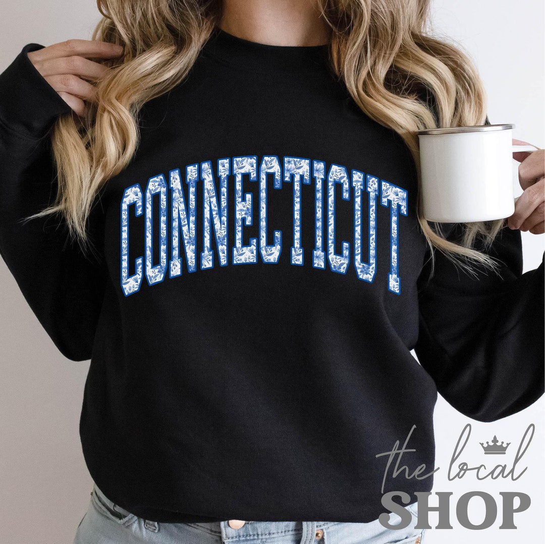Floral Connecticut State Varsity Sweater: Boho Mom Gift - Etsy