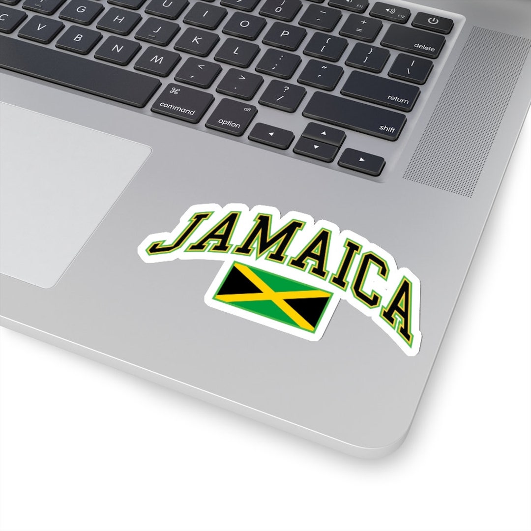 Jamaica Sticker Jamaican Flag Sticker Jamaica Laptop Stickers Custom ...