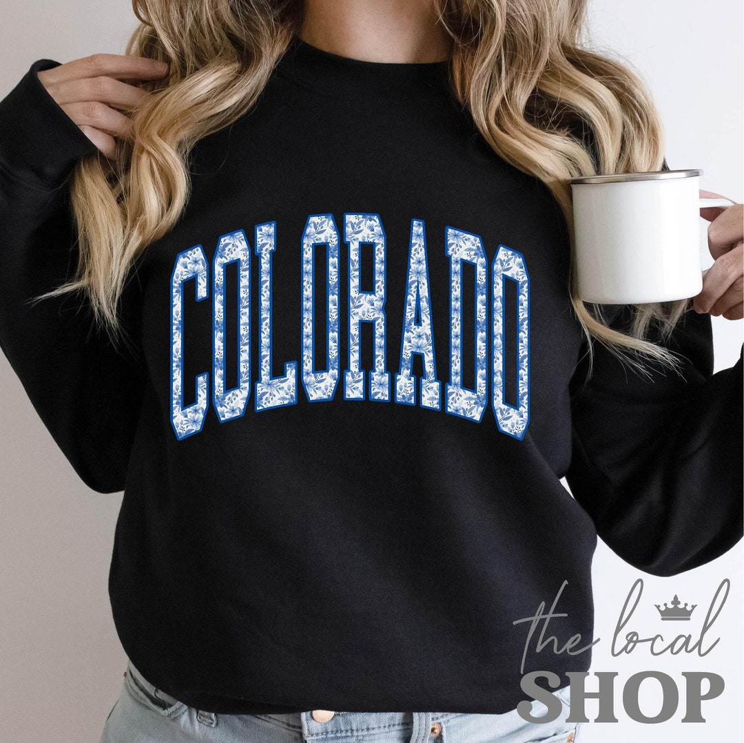 Colorado Floral Sweater: Boho State Varsity Sweatshirt - Etsy