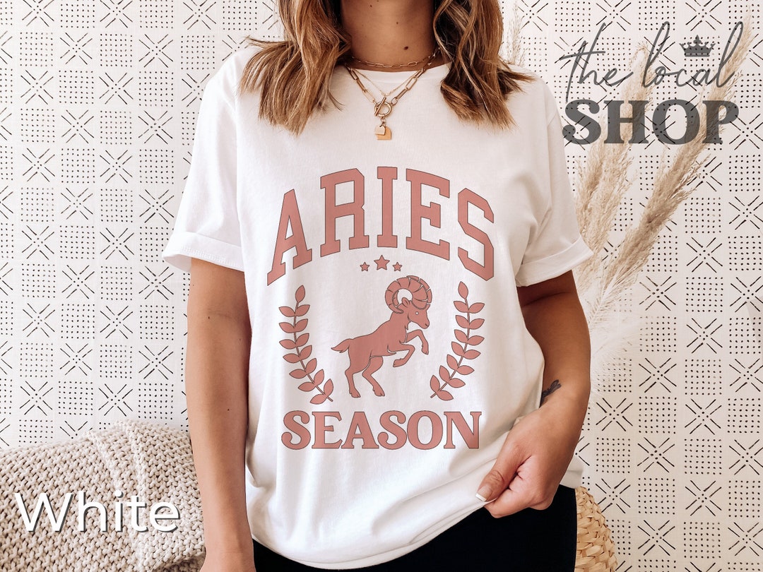 Aries Season Shirt Unisex Fit Aries Star Sign T-shirt Zodiac Shirts ...