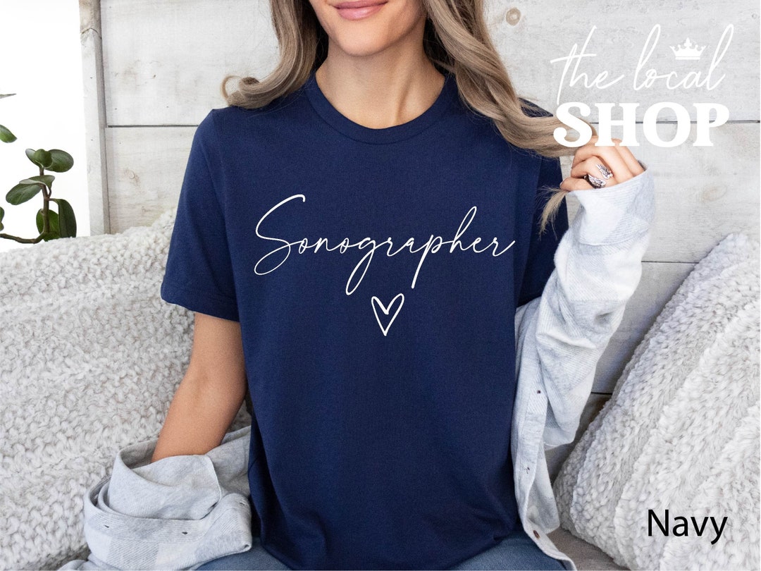 Sonographer Shirt Calligraphy Style Sonography T-shirt Unisex Fit ...