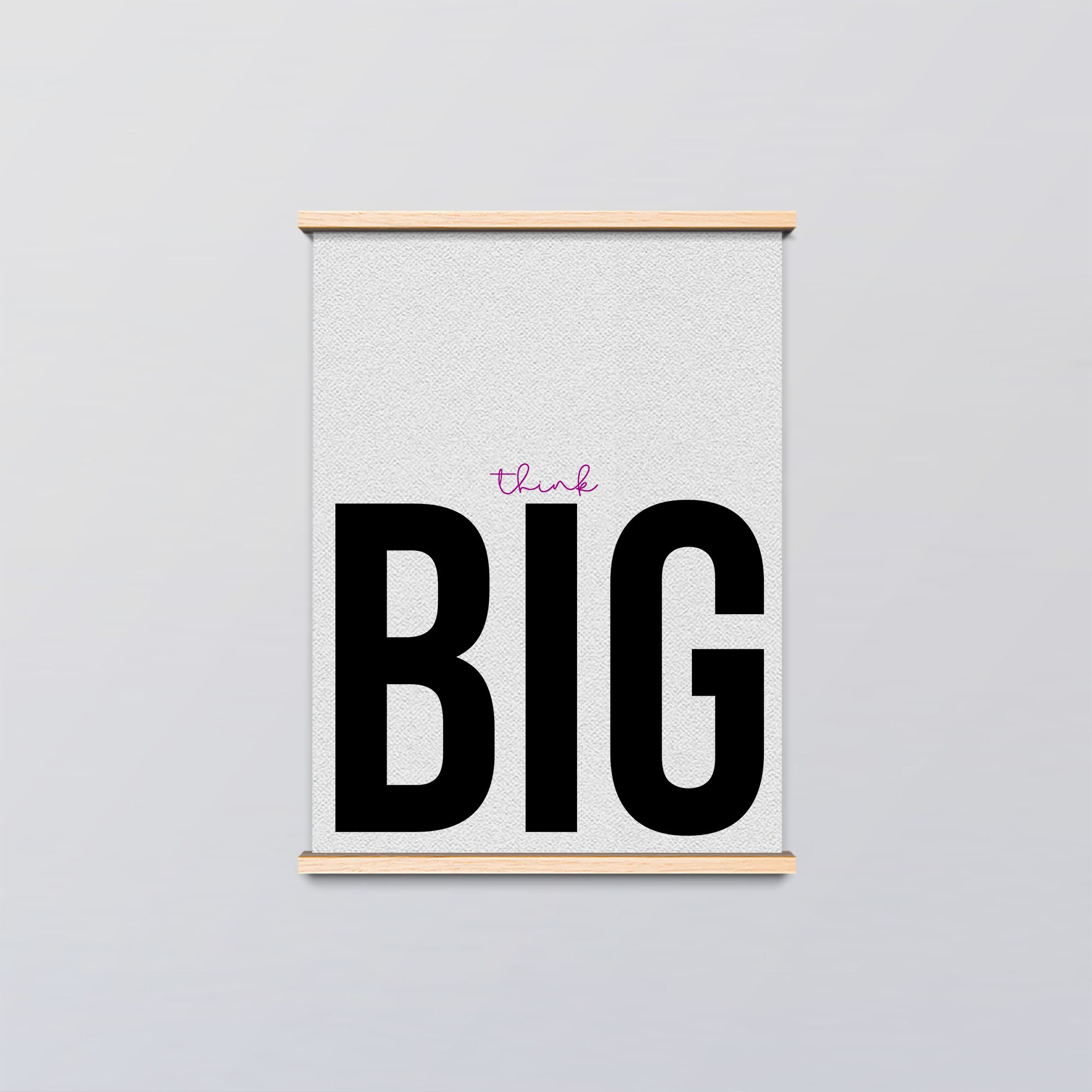 Think Big Printable Wall Art Art Printable Positive - Etsy