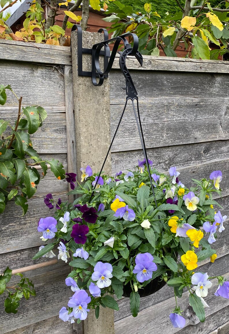 Space Saver Concrete Fence Post Bracket Black - Etsy UK