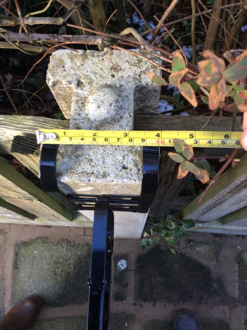 Space Saver Concrete Fence Post Bracket Black - Etsy UK
