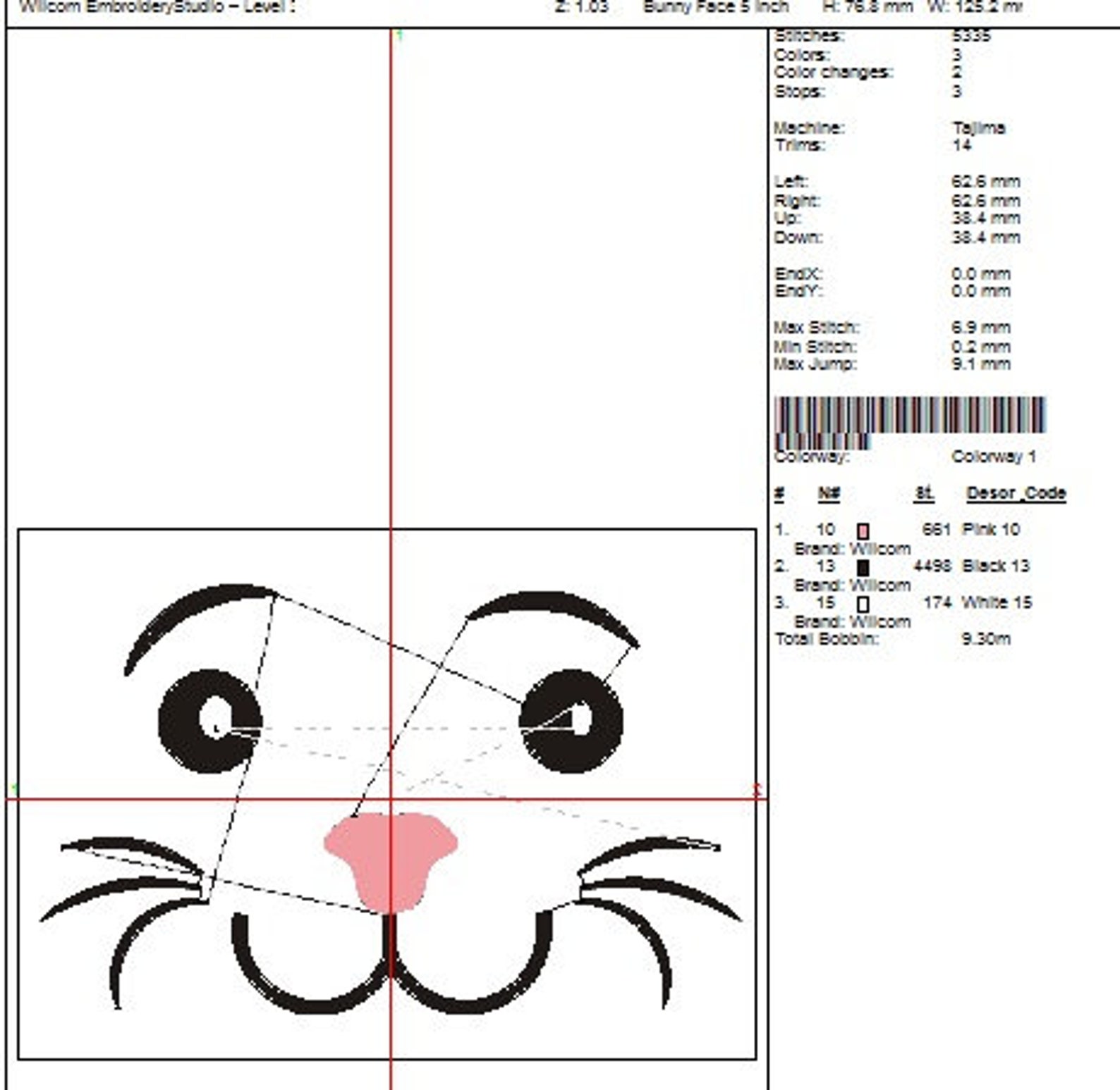Cute Easter Bunny Face Easter Embroidery Face Embroidery | Etsy